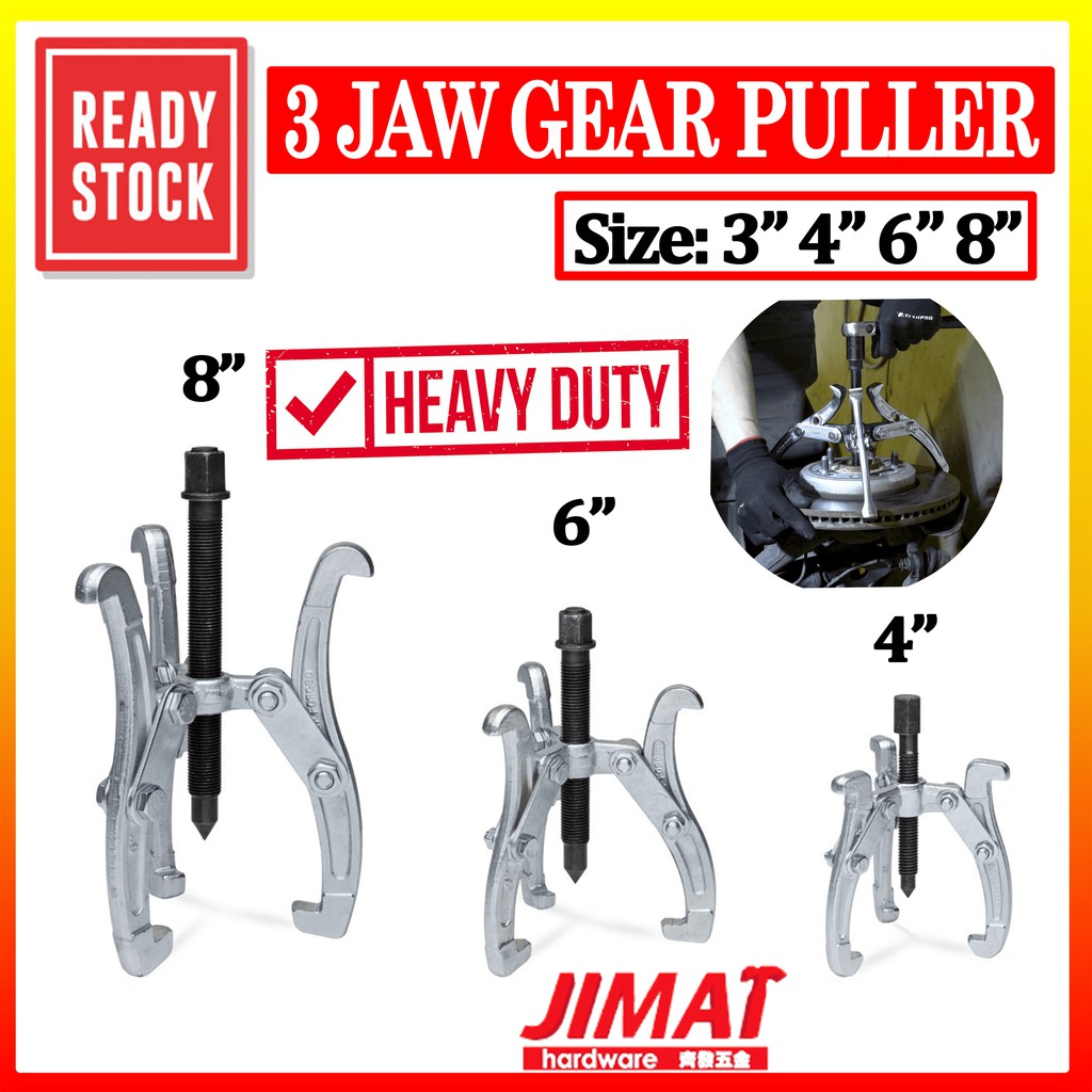 MAXTOP HEAVY DUTY 3 Jaw Gear Puller 3'' 4'' 6'' 8'' PULLEYS Flywheel ...