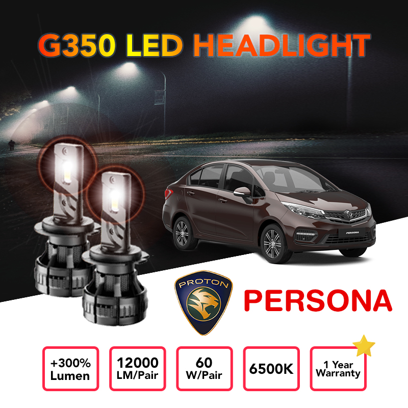 [PROTON] Persona 1 Year Warranty Car LED Headlight Bulb H4 H7 Hi/Lo ...