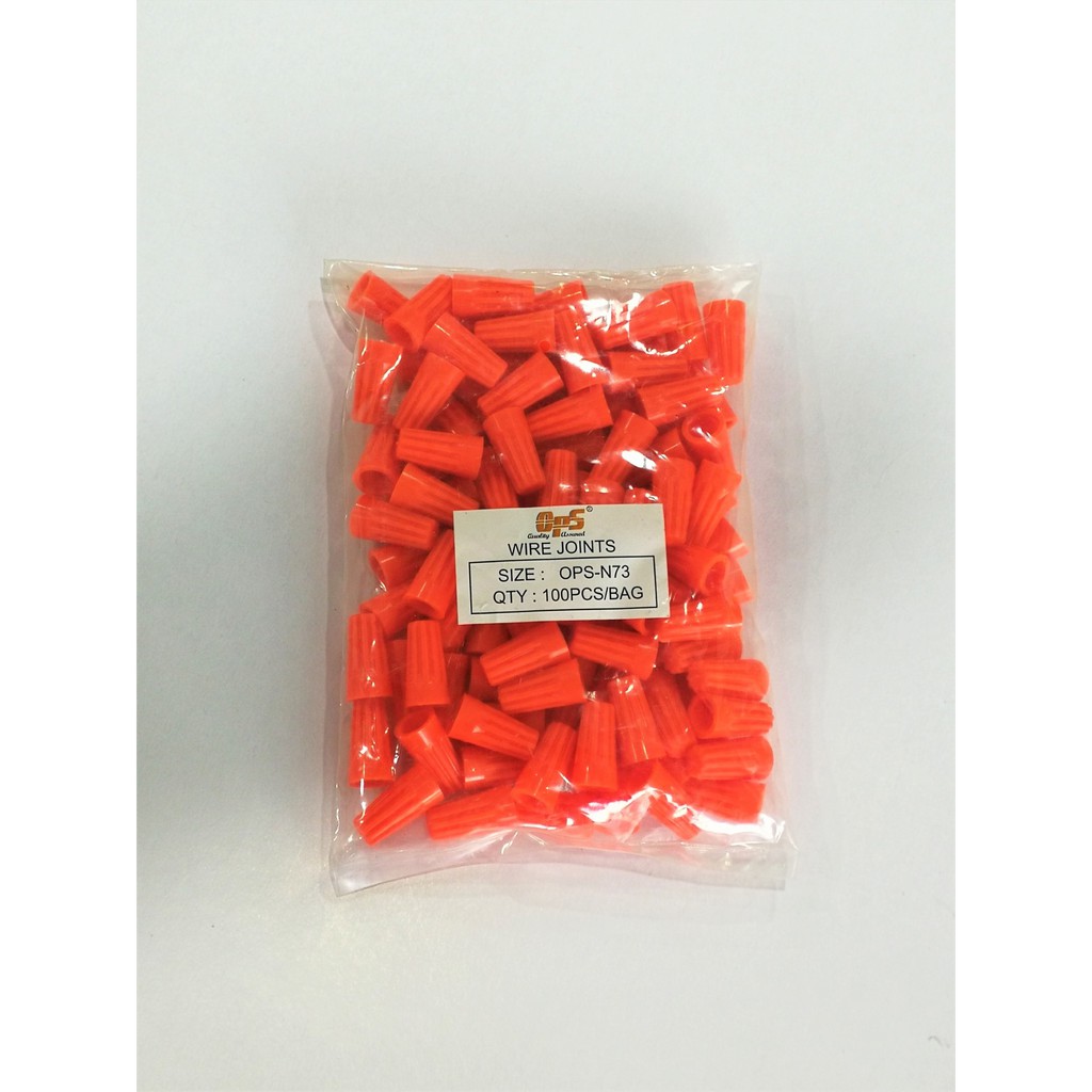OPS Plastic Wire Nut Connectors (Orange) | Shopee Malaysia