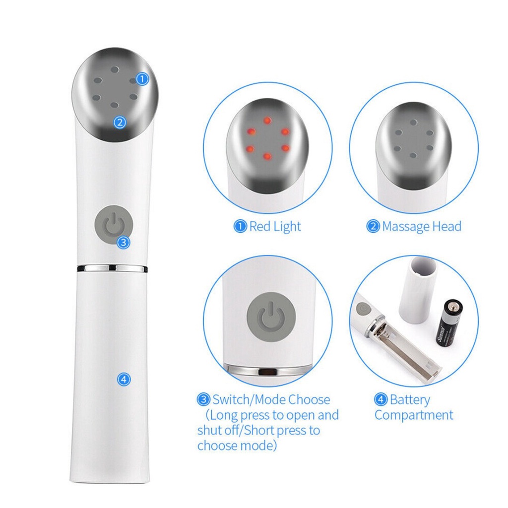Electric Vibration Eye Face Massager Anti-Aging Wrinkle Facial Lifting ...