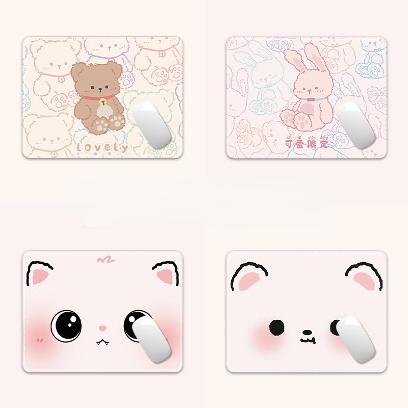 Mouse Pad Small Girl Cute Cartoon Anti Slip Thickened Lock Edge Mouse ...