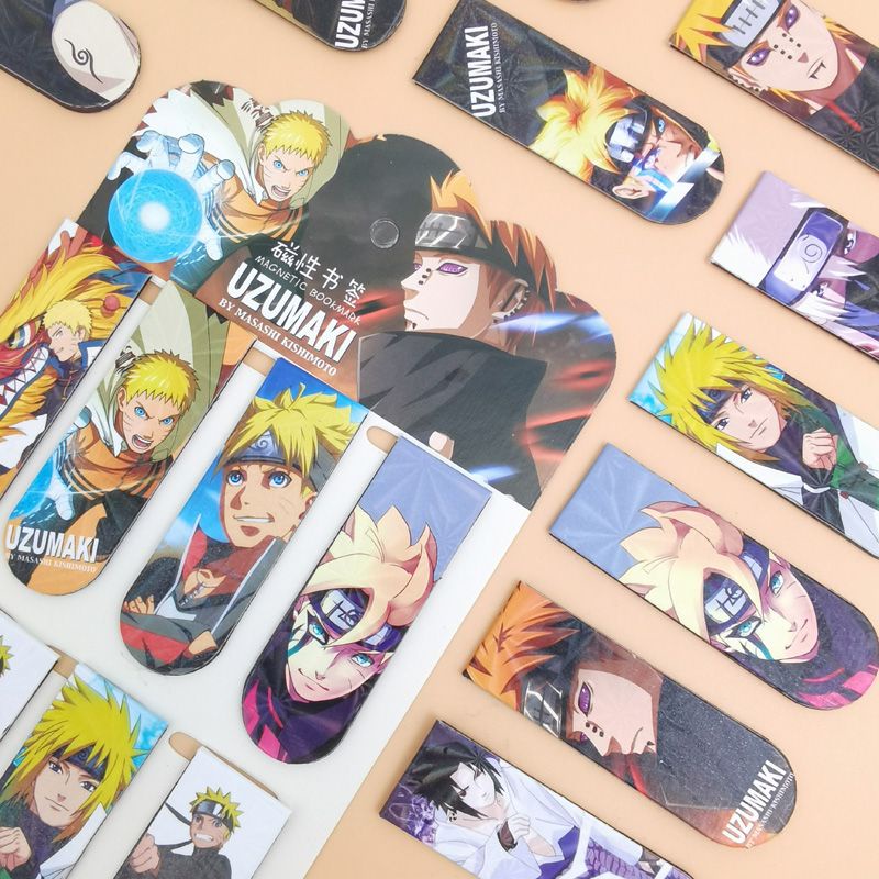 Naruto magnetic bookmarks boys surrounding the animated cart King Glory ...