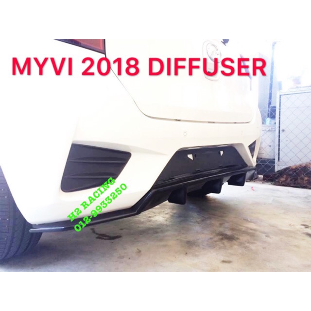 MYVI 2018 REAR SKIRT DIFFUSER PU LIP SPORTIVO V4 | Shopee Malaysia