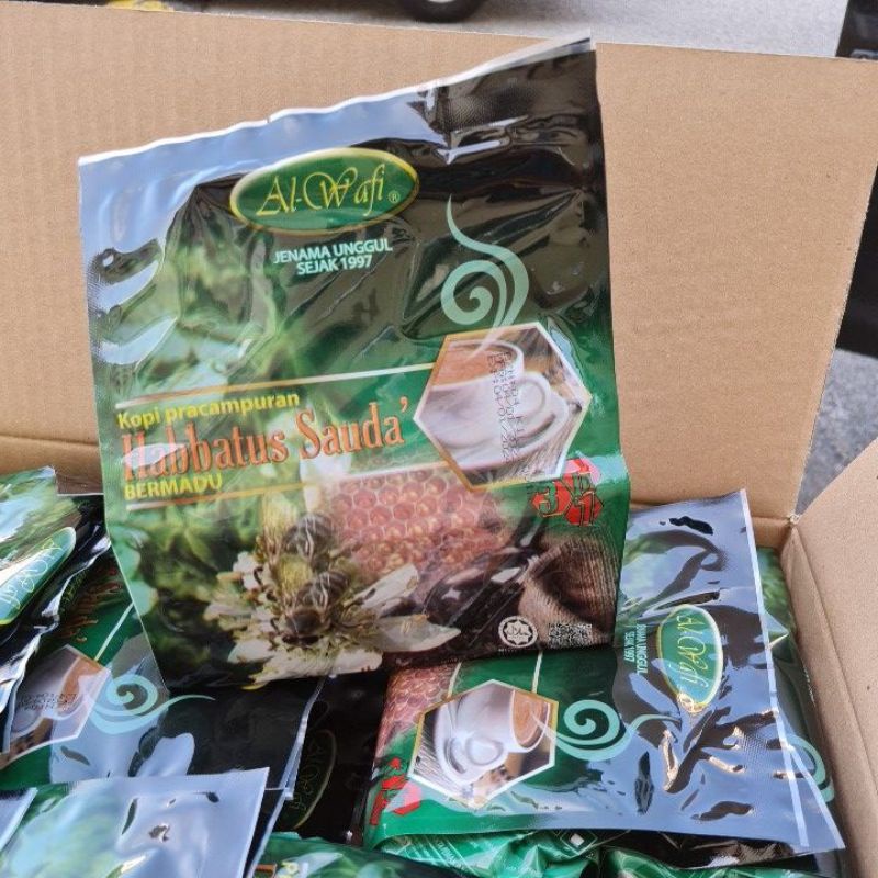 Al-Wafi Kopi Habatussauda Bermadu (20 sachets) | Shopee Malaysia