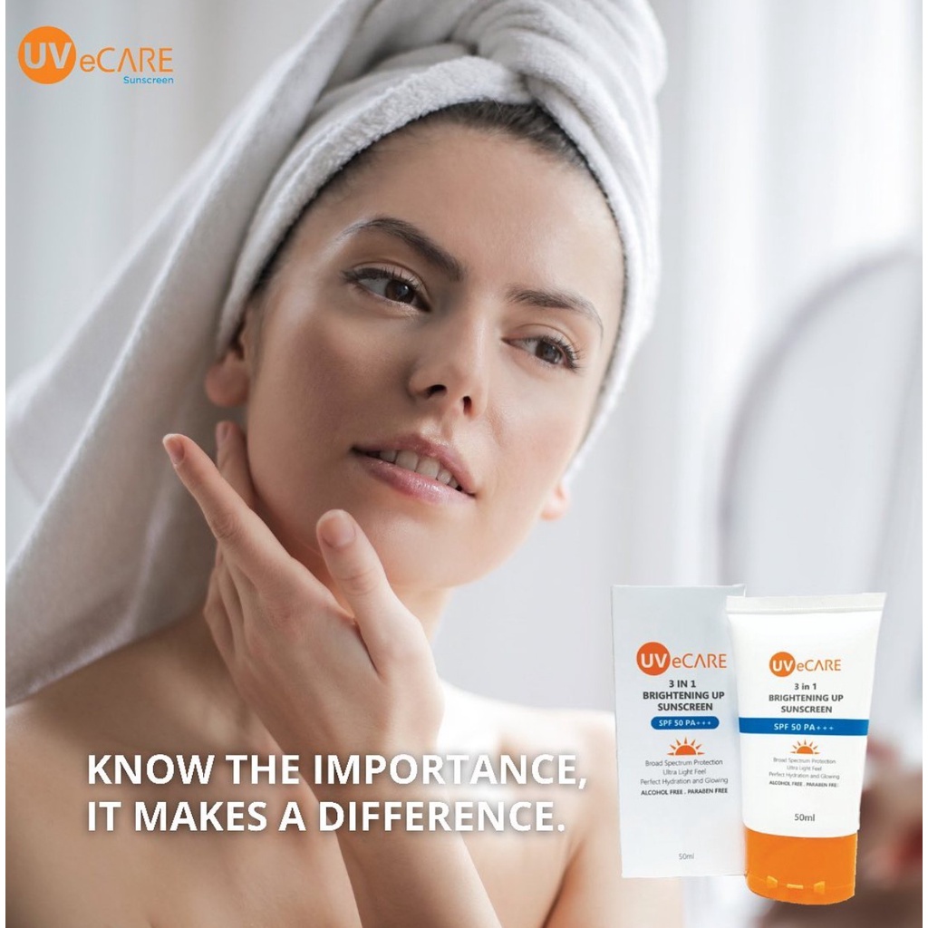 UV eCARE 3in1 Brightening Up Sunscreen SPF50 PA+++ 50ml | Shopee Malaysia
