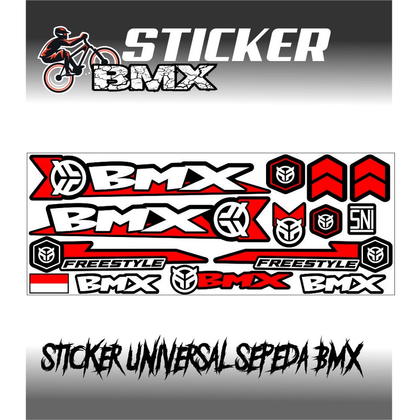Universal BIKE STRIPING BMX MOTIF/STICKER ALL BMX LIS STICKER Variation ...