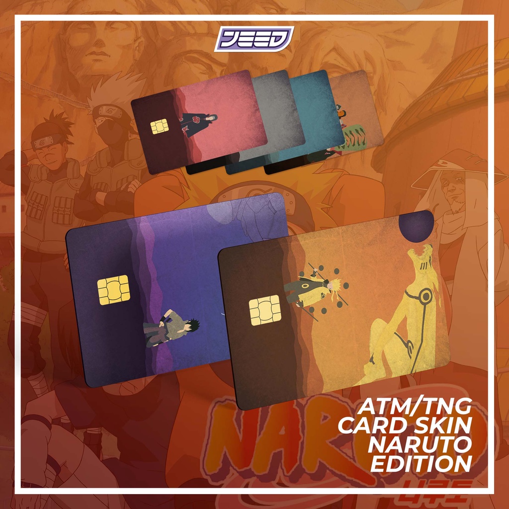 [Naruto] ATM, Bank Debit Credit Card & Touch N Go Sticker Cover Card ...