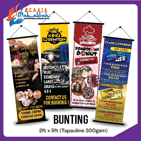 Bunting 2ft x 5ft_Bunting printing | Shopee Malaysia