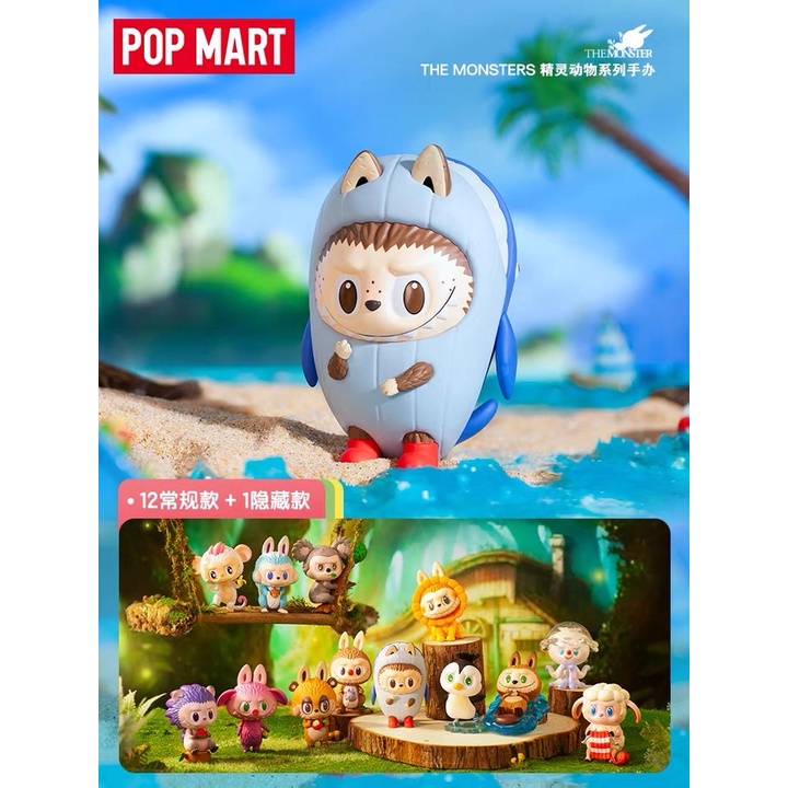 【Genuine】Labubu The Monsters Animals Series Blind box doll Cute Figures ...