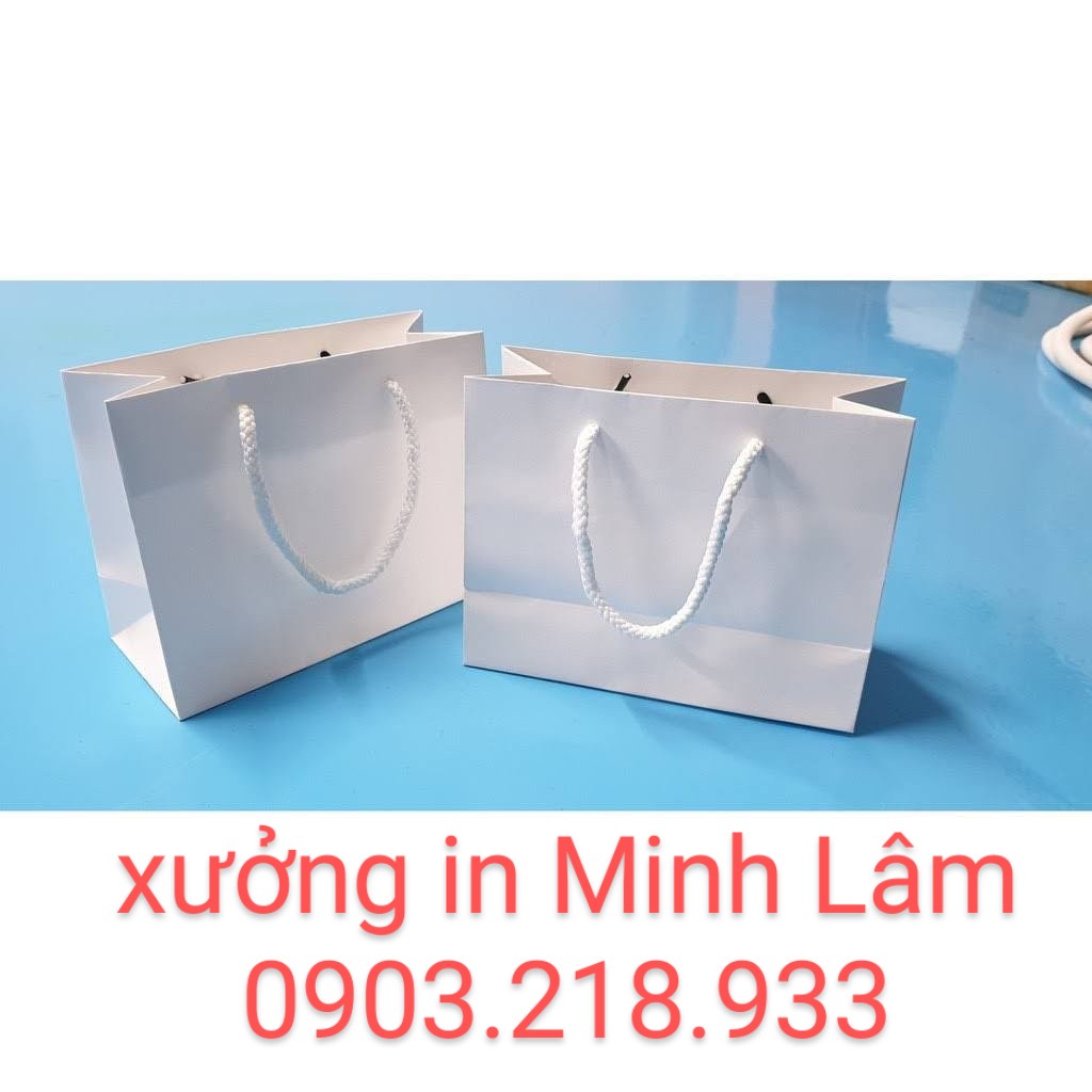 Plain white paper bag C180 without logo printed | Shopee Malaysia
