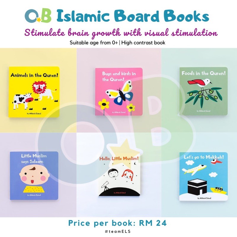 Islamic Board books Series by OLIEK (6 books) | Shopee Malaysia
