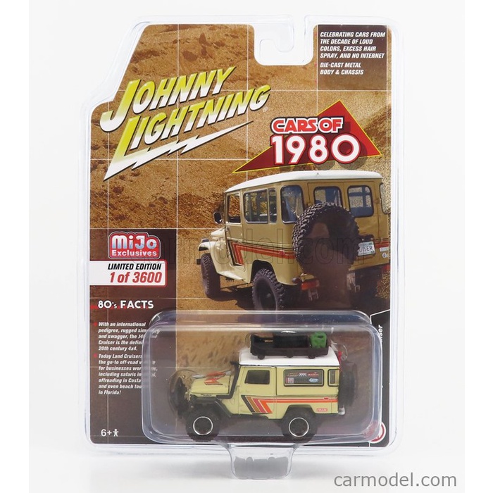 TOYOTA LAND CRUISER 1980 cream CARS OF 1980 1:64 by JOHNNY LIGHTNING ...