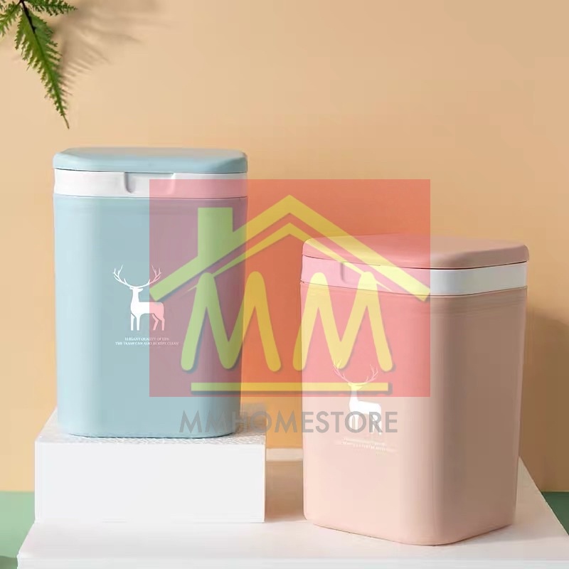 🔥Ready Stock🔥Mini Dustbin With Cover Small Rubbish Bin Waste Bin Table ...