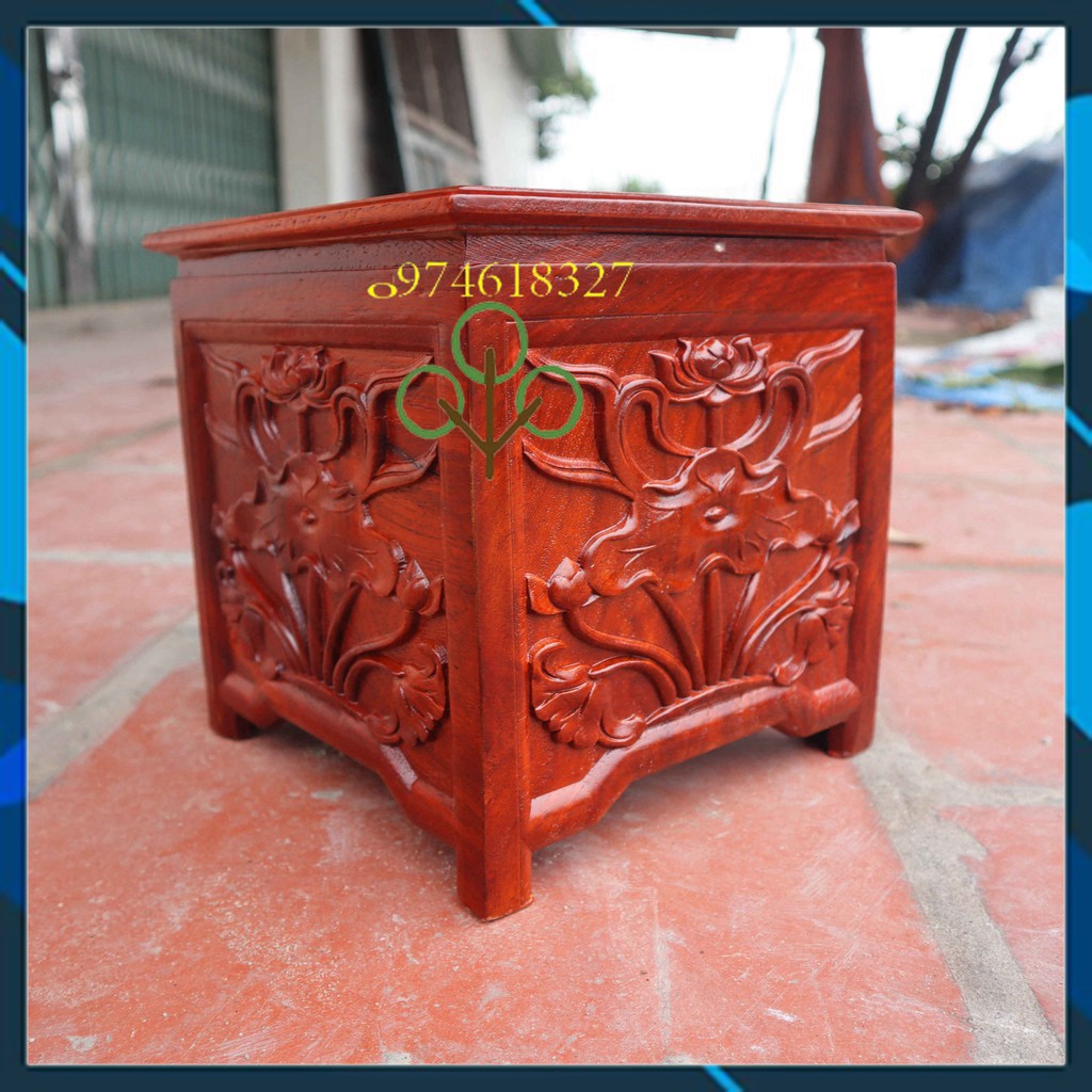 Don Lotus Lotus - Lotus base with wooden holes square face sized lotus ...