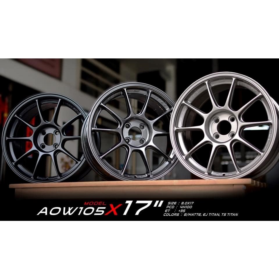 (100% Made In Thailand) AOW AUTO OPTION TC105X (Flow Forming Series) 17" & 18" ASLI THAILAND NEW ...