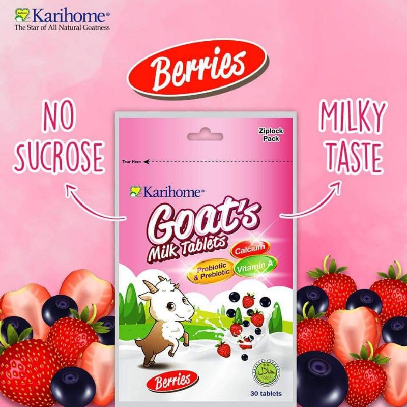 karihome tablet 30's berries (blueberry & strawberry) | Shopee Malaysia