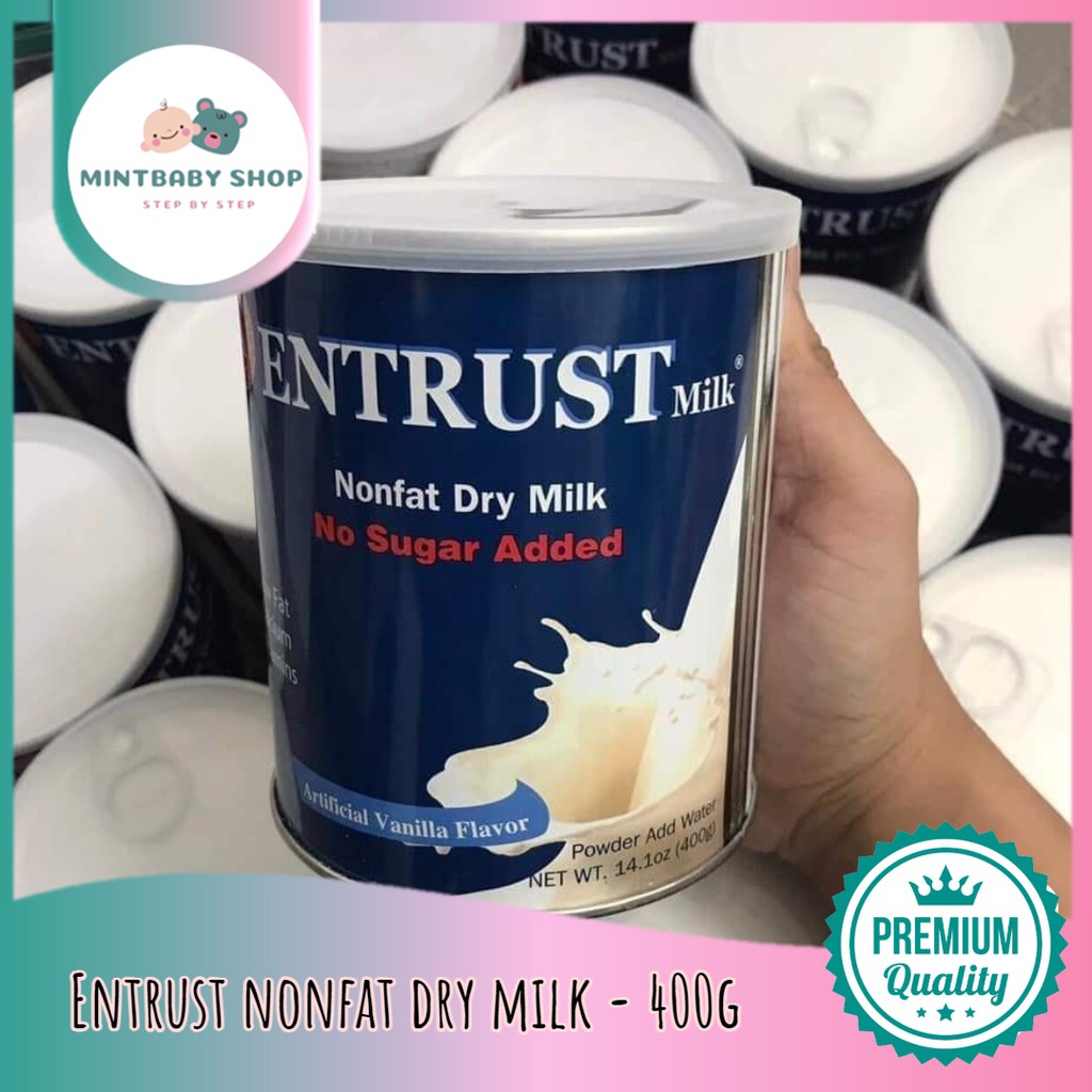 Entrust unsweetened milk powder 400g USA | Shopee Malaysia