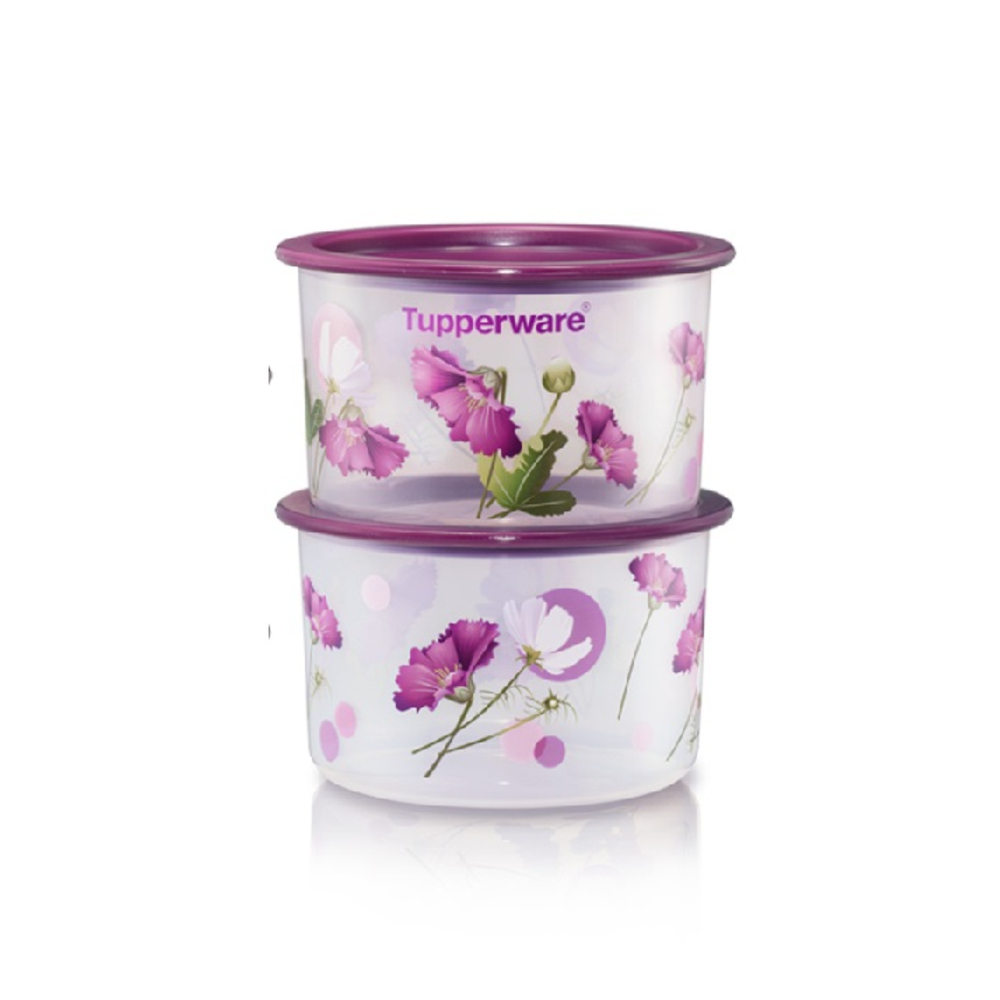 Tupperware Royale Bloom One Touch Topper Junior (2) 600ml | Shopee Malaysia