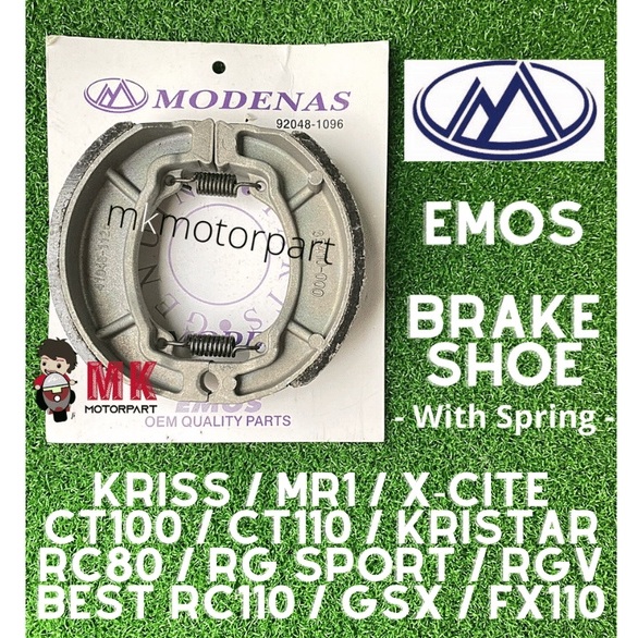 Modenas EMOS Brake Shoe For KRISS MR1 KRISTAR X CITE CT100 CT110 RC80 ...