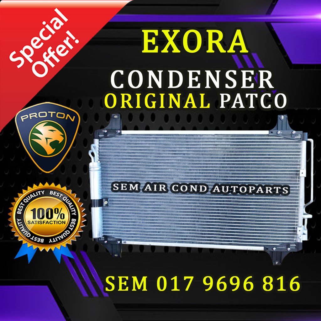 PROTON EXORA ORIGINAL PATCO CONDENSER/ KONDENSER (CAR AIRCOND SYSTEM ...