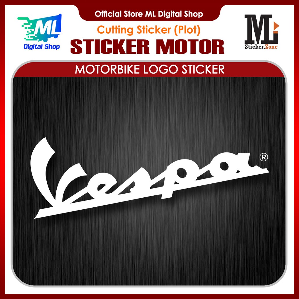 Vespa Motor Classic Logo Decal Sticker | Shopee Malaysia