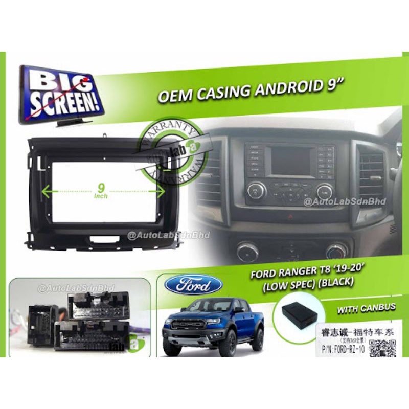 FORD RANGER T6 T7 T8 TOP MODEL ANDROID PLAYER WITH 360 BIRD VIEW CAMERA ...
