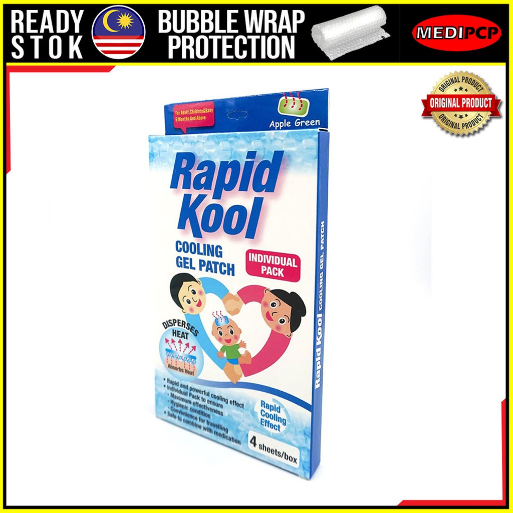 Rapid Kool Cooling Gel Patch 4 Sheets/Box ( Cool Fever) - UNTUK DEMAN ...