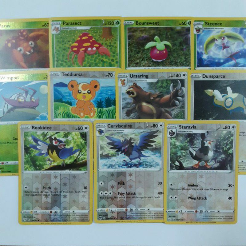 Pokemon Card TCG: Darkness Ablaze: Bounsweet/ Steenee/ Teddiursa ...