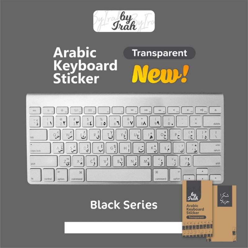Arabic keyboard sticker transparent sticker keyboard Arab jawi ...