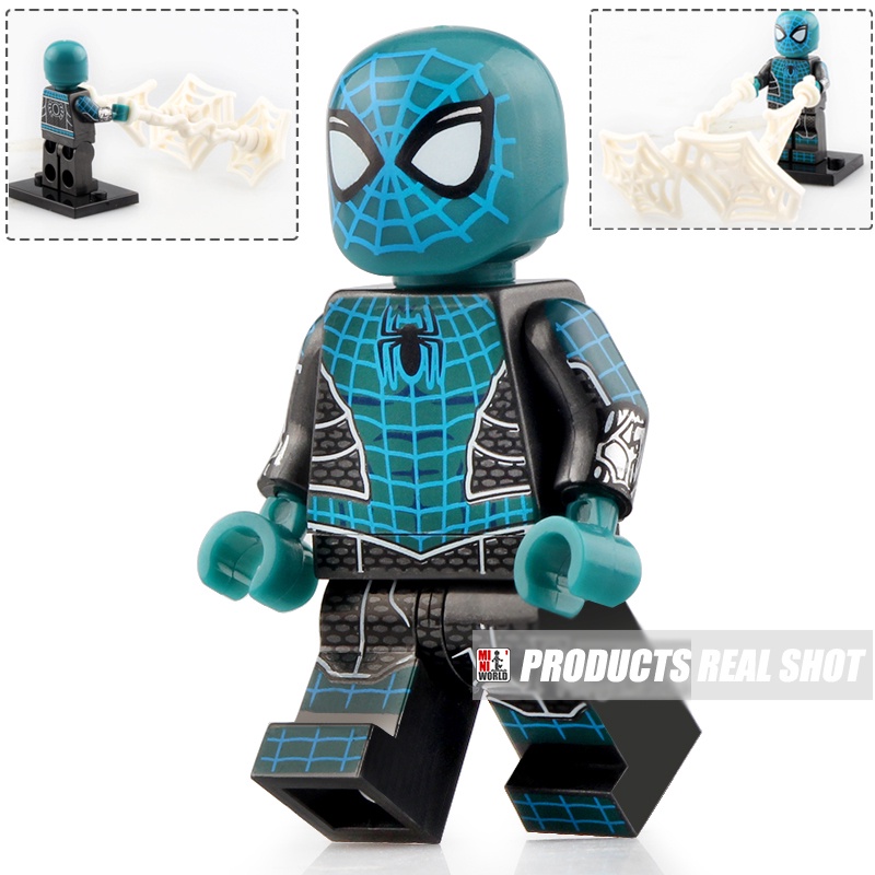 Minifigures Agent Venom Ghost Spiderman Mysterio Quentin Beck Marvel ...