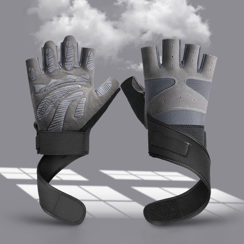 Fitness Weight Lifting Gloves Men Gym Body Building Training Sports ...