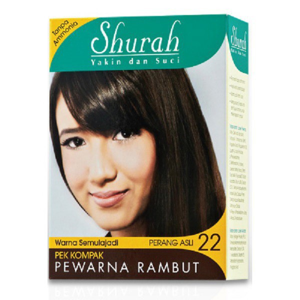 [HALAL] Shurah Pewarna Rambut Ekstrak Inai & Pelindung UV Mesra Wudhuk ...