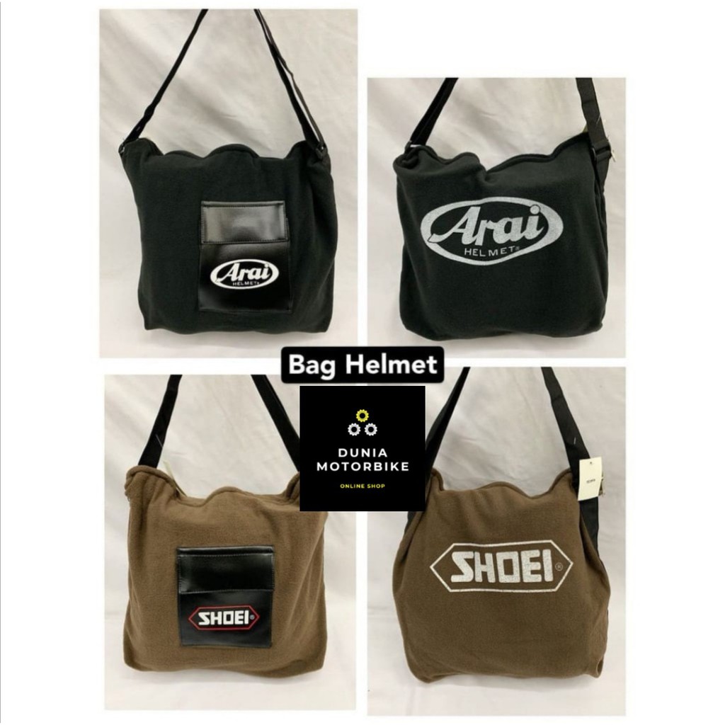 Beg Helmet Arai & Shoei (Kain Baldu) | Shopee Malaysia