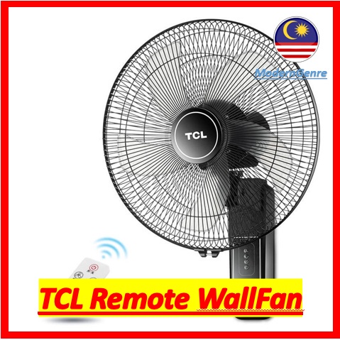 TCL 18 Inch Wall Mounted Electric Mechanical/Remote Control Fan Indoor ...