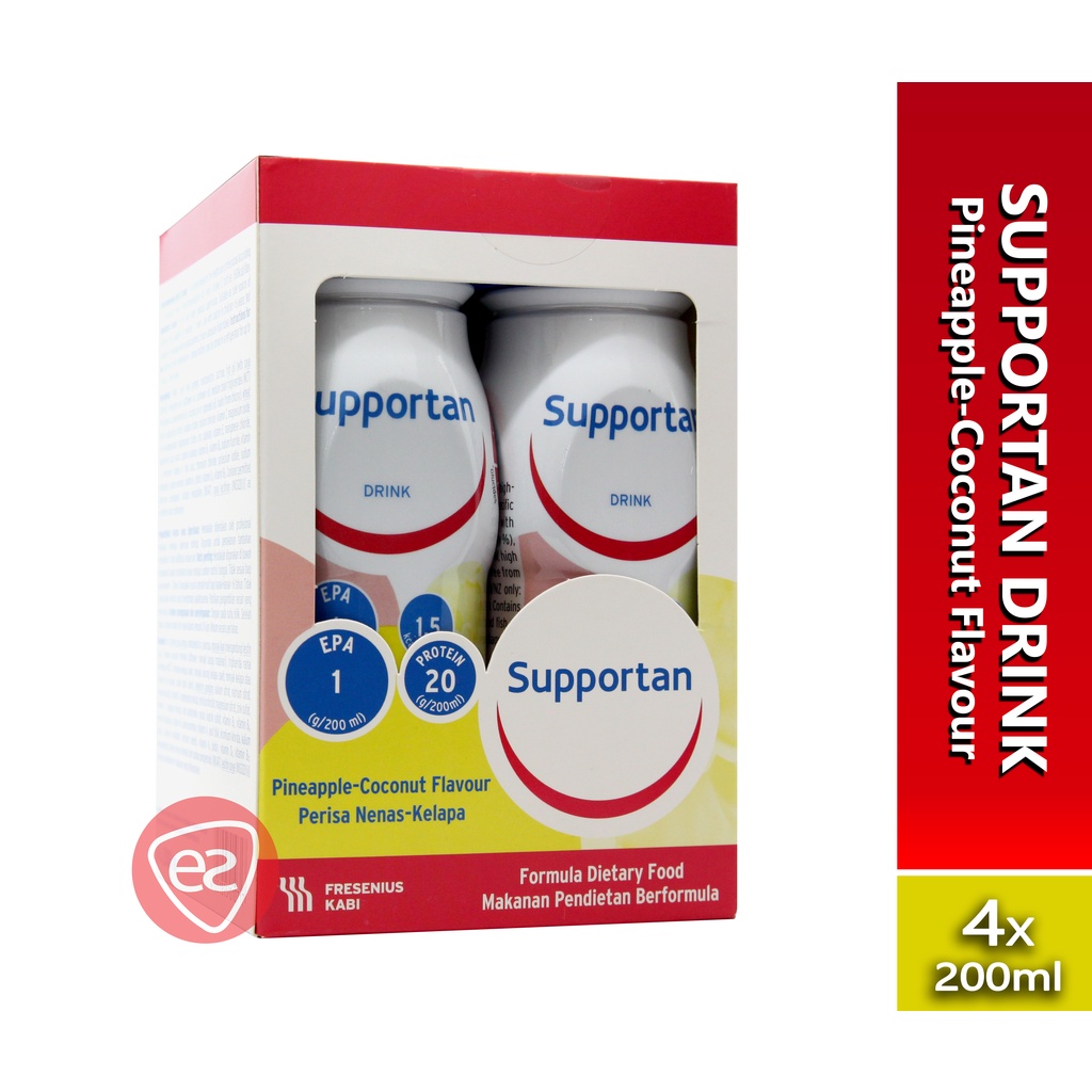 Supportan Drink 4x 200ml ( Pineapple-Coconut / Cappuccino / Tropical ...