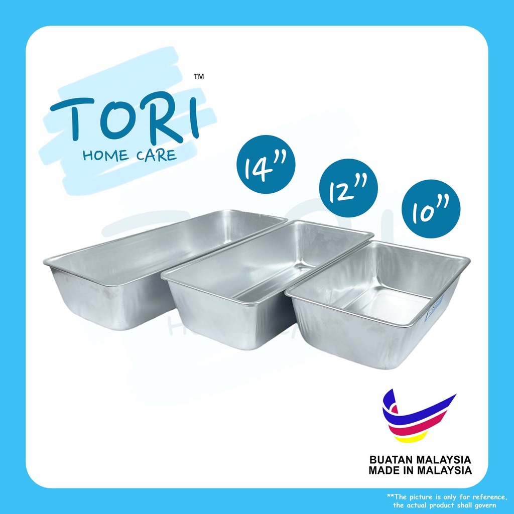 TORI HOME Aluminium Deep Rectangle Cake Tin | Ice Cube Box | Cake Tray ...