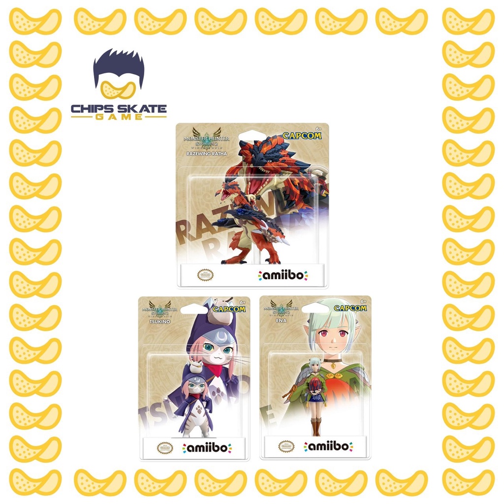 Amiibo Monster Hunter Stories 2 (Tsukino, Ena, Razewing Ratha) | Shopee ...