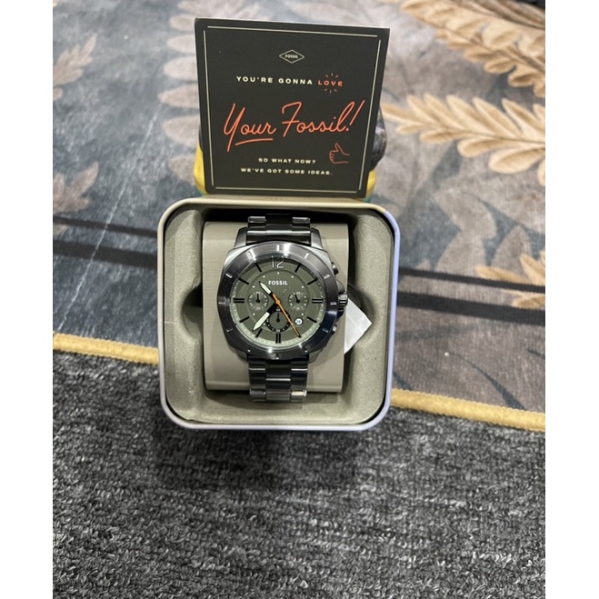 Fossil Privateer Sport Chronograph Smoke Stainless Steel Watch | Shopee ...
