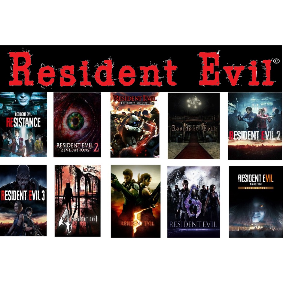 Resident Evil【10 PC GAME】🔥【ORIGINAL & LIFETIME】 GUARANTEE !!! | Shopee ...