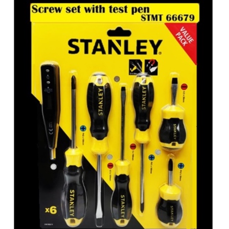 Stanley STMT66679 6pcs Stanley Screwdriver Set Screw Driver Set Stanley ...