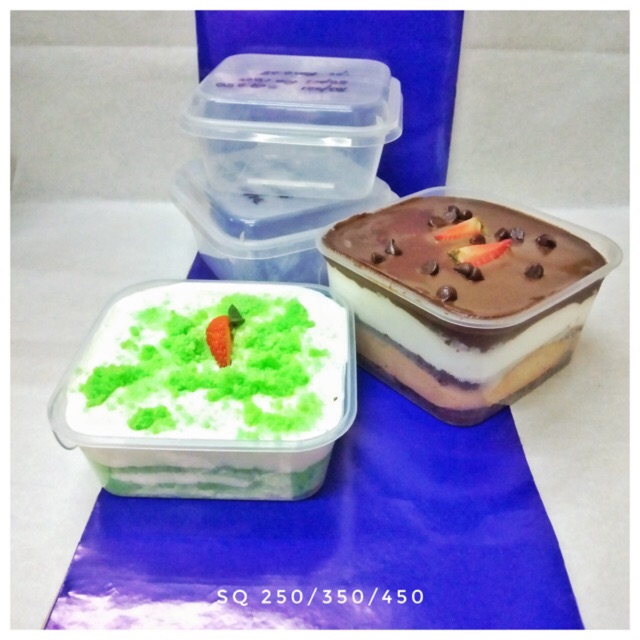 Ready stock - SQ250 , SQ350 & SQ450 bekas / container square - 50pcs ...