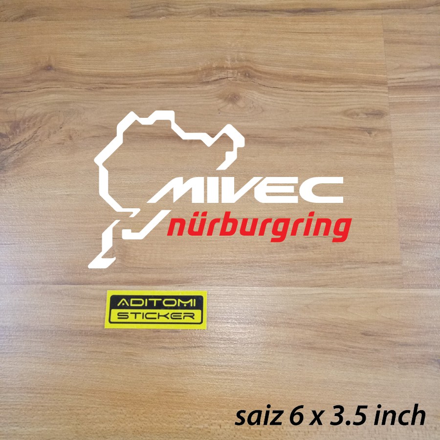 Mitsubishi Mivec v1 Nurburgring Circuit diecut sticker | Shopee Malaysia