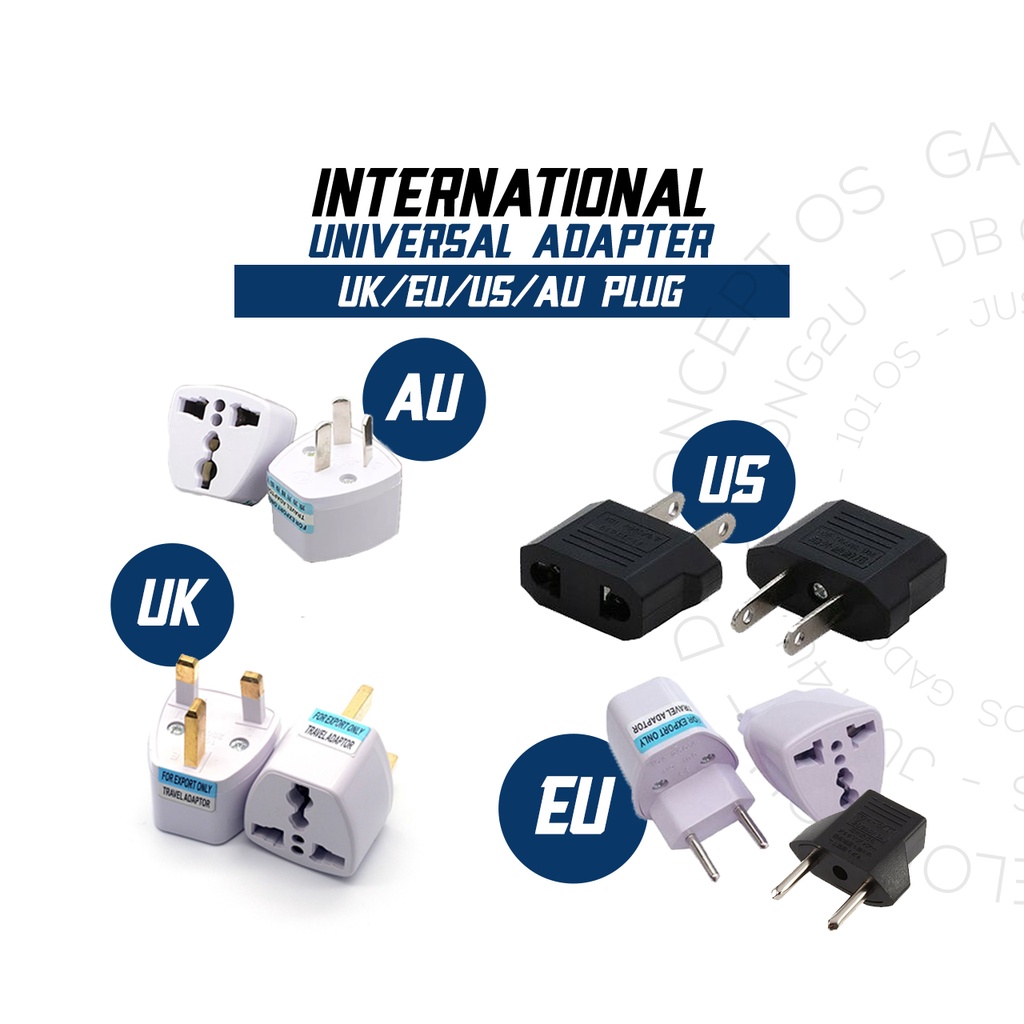 ADAPTER SOCKET OUTLET PLUG EXTENSION WALL UNIVERSAL ELECTRICAL PLUG ...