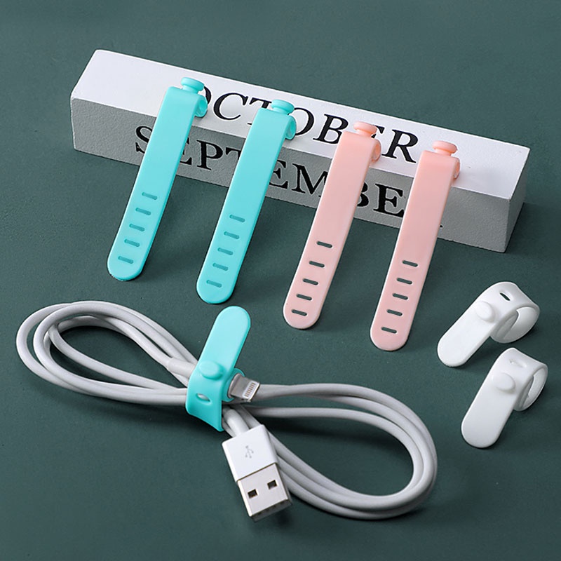 Strap Protector Wire Cable Tie Silicone Earphone Mouse Computer Power ...