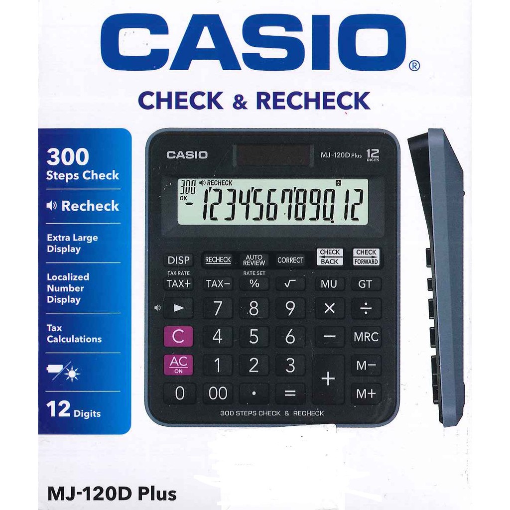 CASIO CALCULATOR MJ-100D PLUS & MJ-120D PLUS | Shopee Malaysia