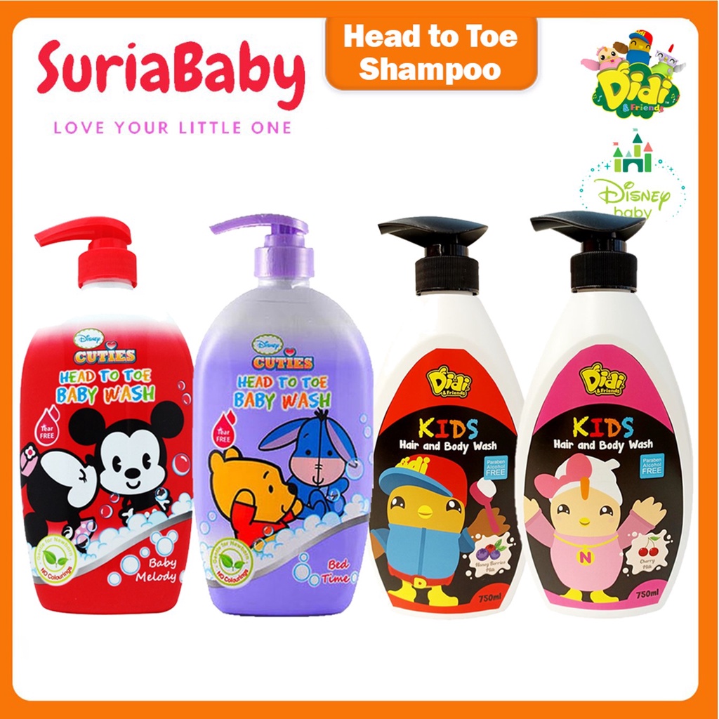 Disney Baby Cuties Didi & Friends Head to Toe Wash Tear Free Shampoo ...