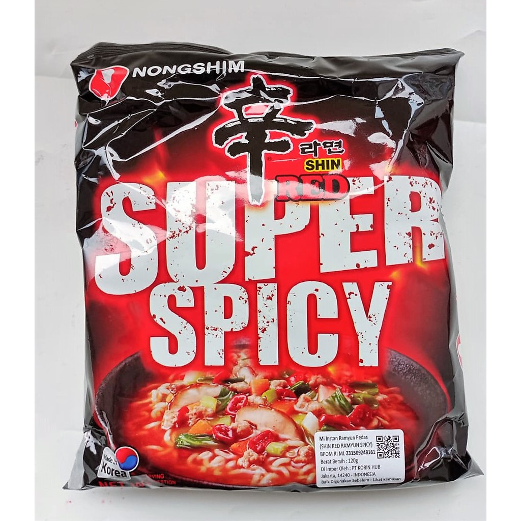 NONGSHIM RED SUPER SPICY / SPICY RAMYUN INSTANTmie KOREAN INSTANT MI ...