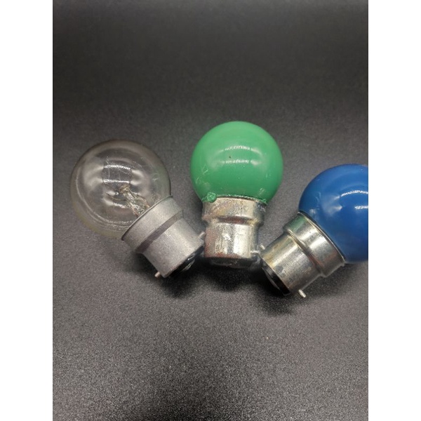 3W LED COLOUR BULB LAMPU RAYA E27 B22 CLEAR MENTOL LAMPU HIASAN HARI ...