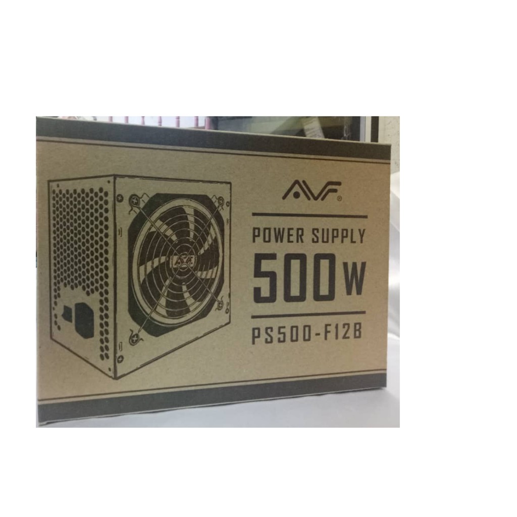 AVF ATX PS500-F12BN 500W Power Supply | Shopee Malaysia