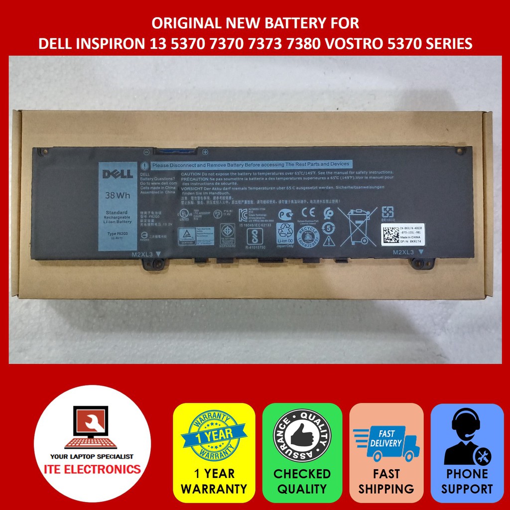 ORIGINAL NEW F62G0 DELL INSPIRON 13-5370 13-7000 13-7370 13-7373 13 ...